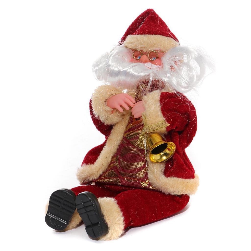 Merry Christmas Xmas Sitting Santa Claus Doll Figurine Toy Home Room ...
