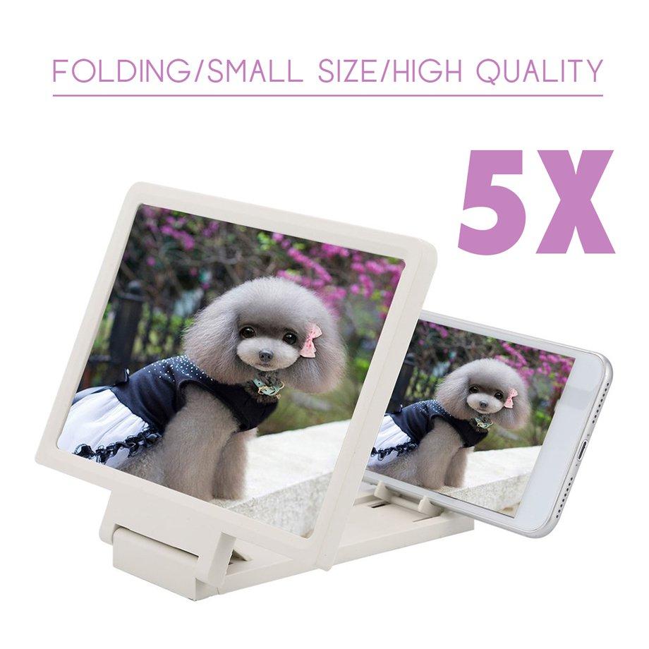 Buy Foldable Cell Phone Screen Magnifier Expander Enlarge Holder Stand ...