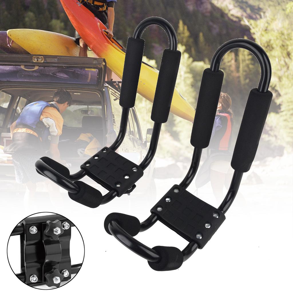 Buy Folding Double J Carrier Cross Bars Car Roof Rack Canoe Kayak ...