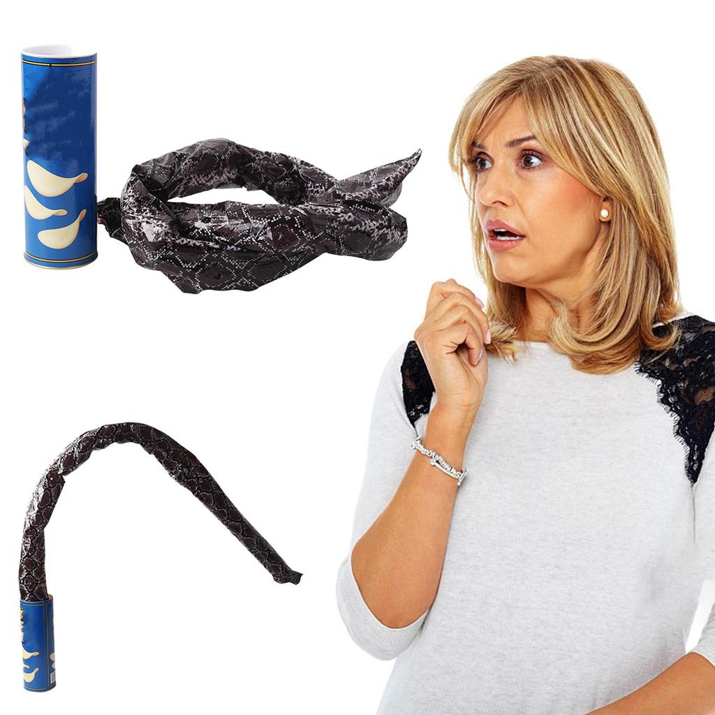 Potato Chips Fake Snake Out Of Can Prank Toy April Trick Fool Joke 