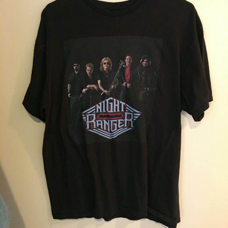 Cheap Night Ranger Tour Shirt Size Large Black Kawaii Black Retro T ...