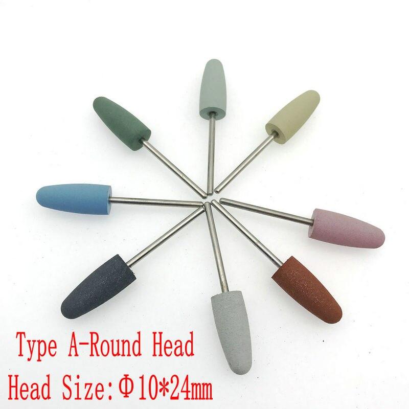 Buy 10pcs Silicone Rubber Dental Polishing Polisher Grinders Nail Drill ...