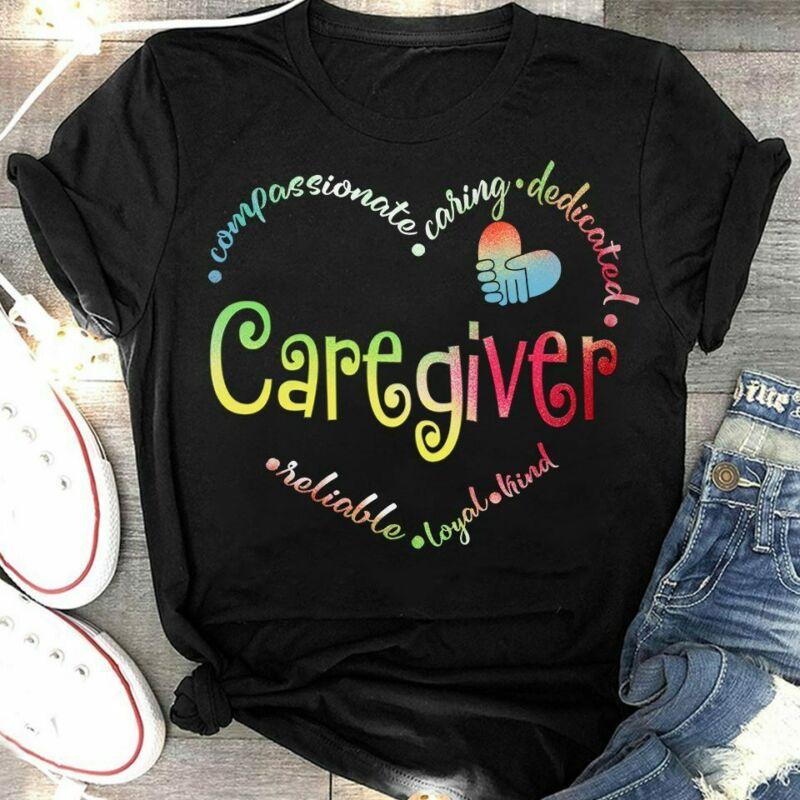 Buy Compassionate Caring Dedicated Caregiver T-shirts Cute Men Soft ...