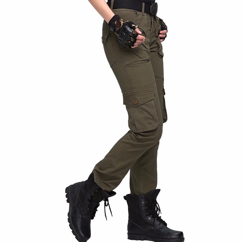 Buy Women Army Cargo Pants Camo Military Tactical Trousers Long Slim ...