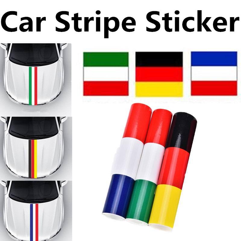 Buy 3Types Professional Bike Car Stripes Colored Whole Body Car Strip ...