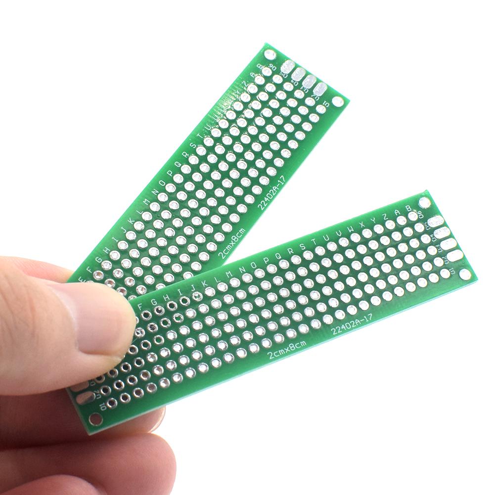 Ein- / Duell-seitiges Prototyping PCB Leiterplatte Strip Breadboard DIY ...