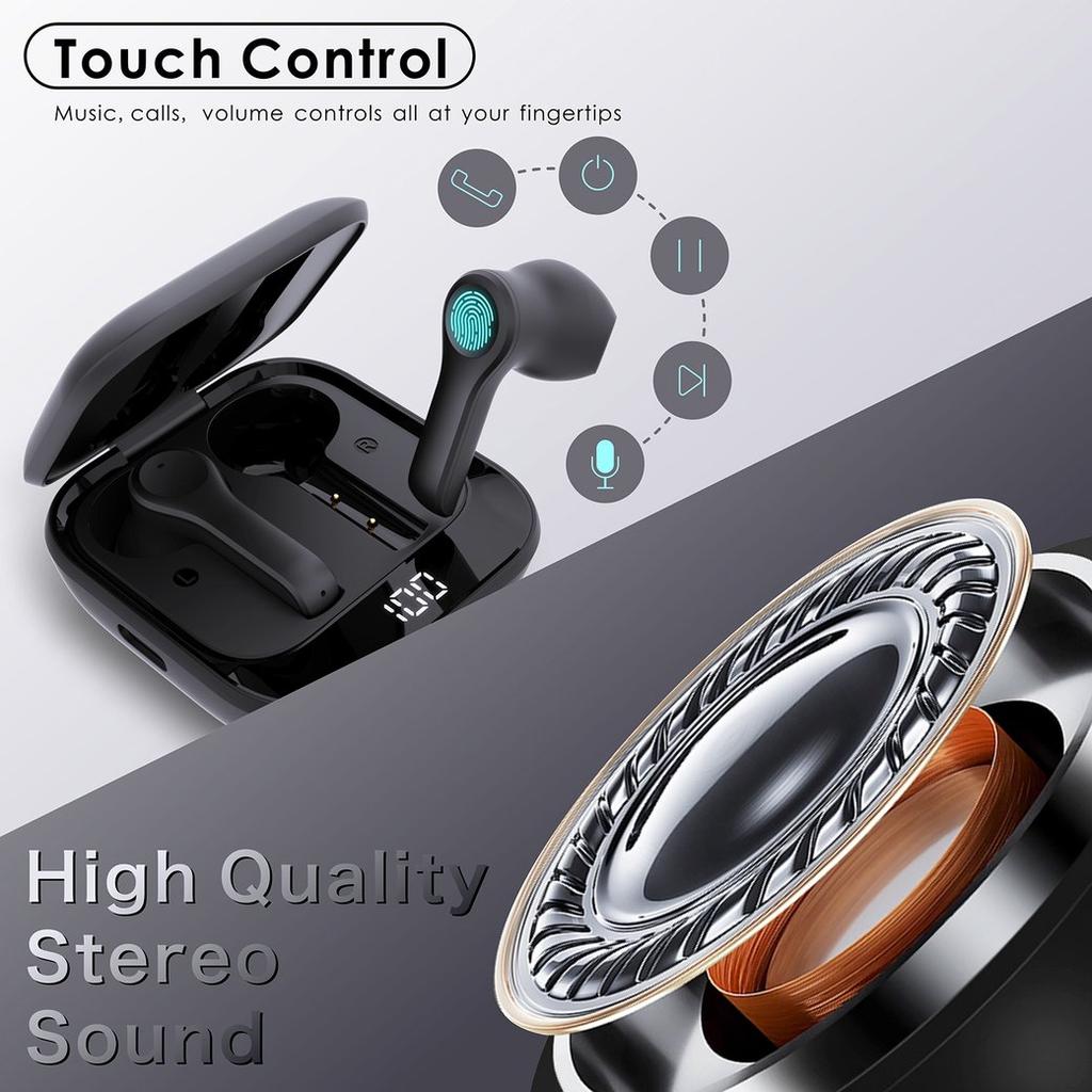 Buy DH F09 Mini Wireless Headset With LED Digital Display Wireless ...