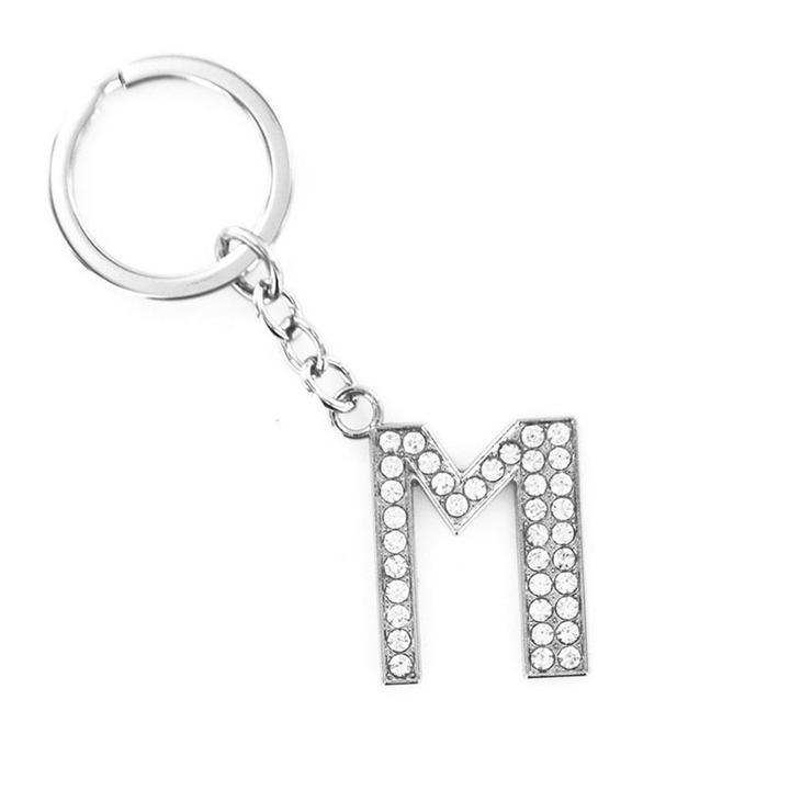 Buy Chain Accessories Key Chain Rings Alphabet Letter Keyring Fashion ...