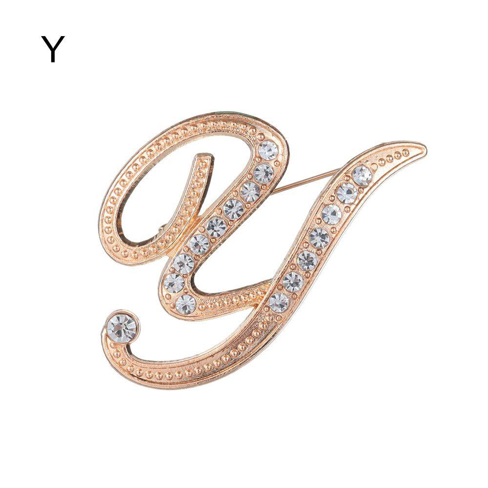 Buy Suit Collar Accessories Initial Lapel Pin 26 English Letters ...