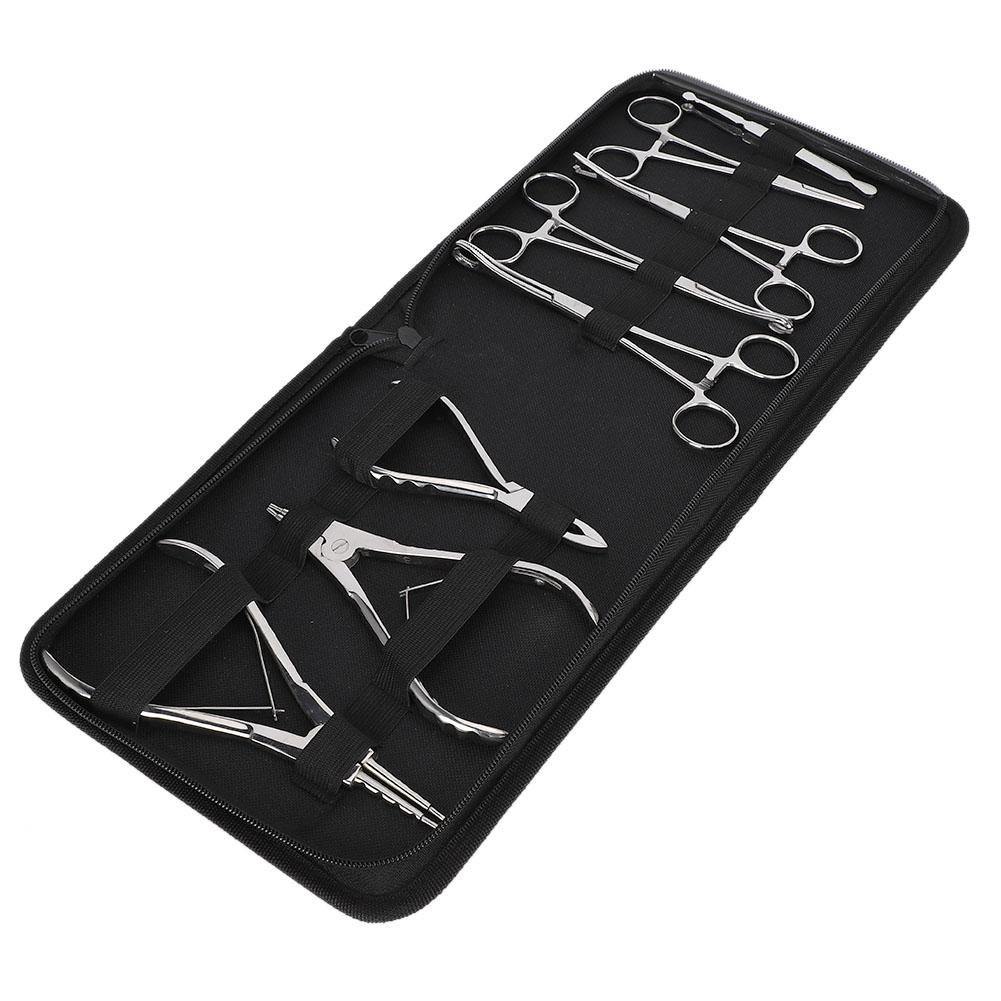 Buy 8pcs Professional Stainless Steel Body Piercing Instruments Kit ...