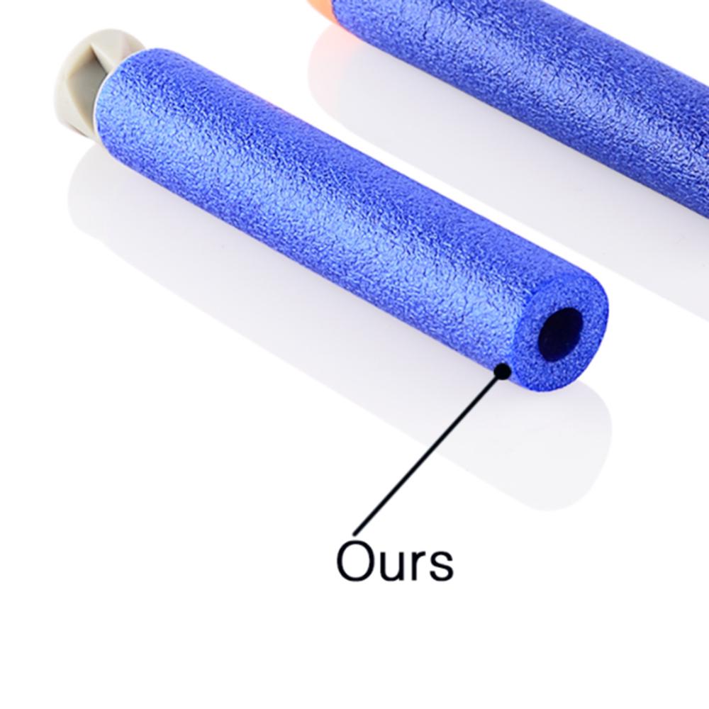 2 Colors Soft EVA Bullet Flat Soft Head Foam Bullets for Nerf N-strike ...