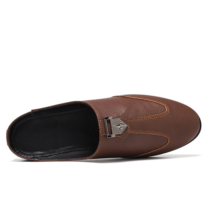 Buy FIXSYS Summer Casual Shoes Leather Men Slippers Handmade Breathable ...