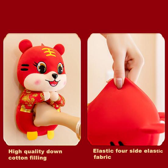 Cheap Lovely Tang Suit New Year Plush Tiger Toy Classic Shaped Red ...