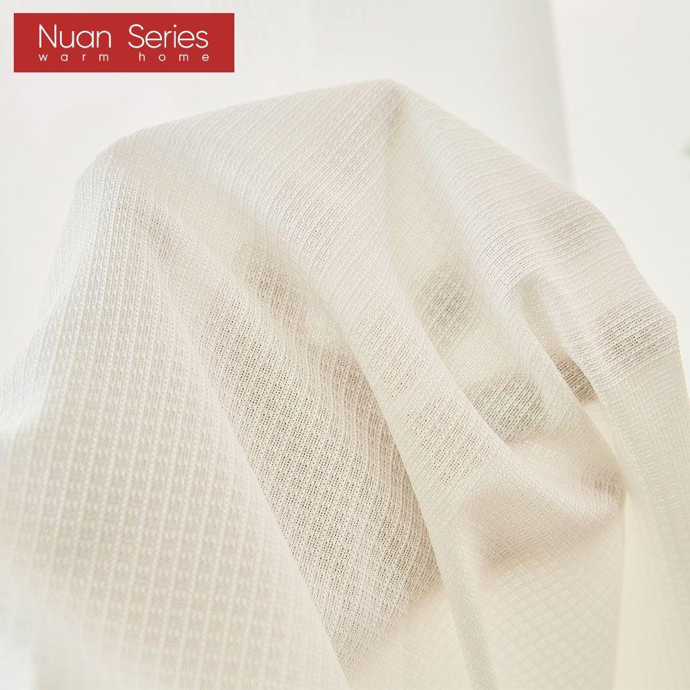 Buy 1PC Simple Style White Sheer Tulle Curtain Shading Anti-UV for ...
