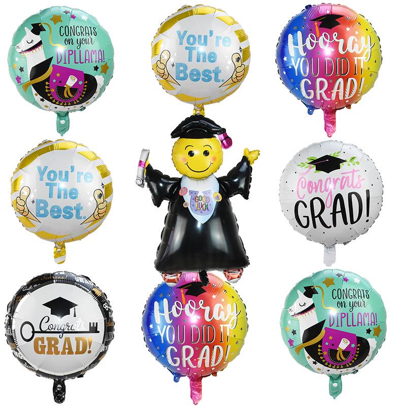 Good Luck Graduate Foil Balloons Graduation Ceremony Party Decorations ...