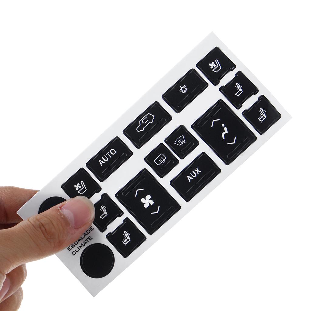 Buy 1/2PCS AC Dash Button Sticker Repair Climate Control Decals For ...