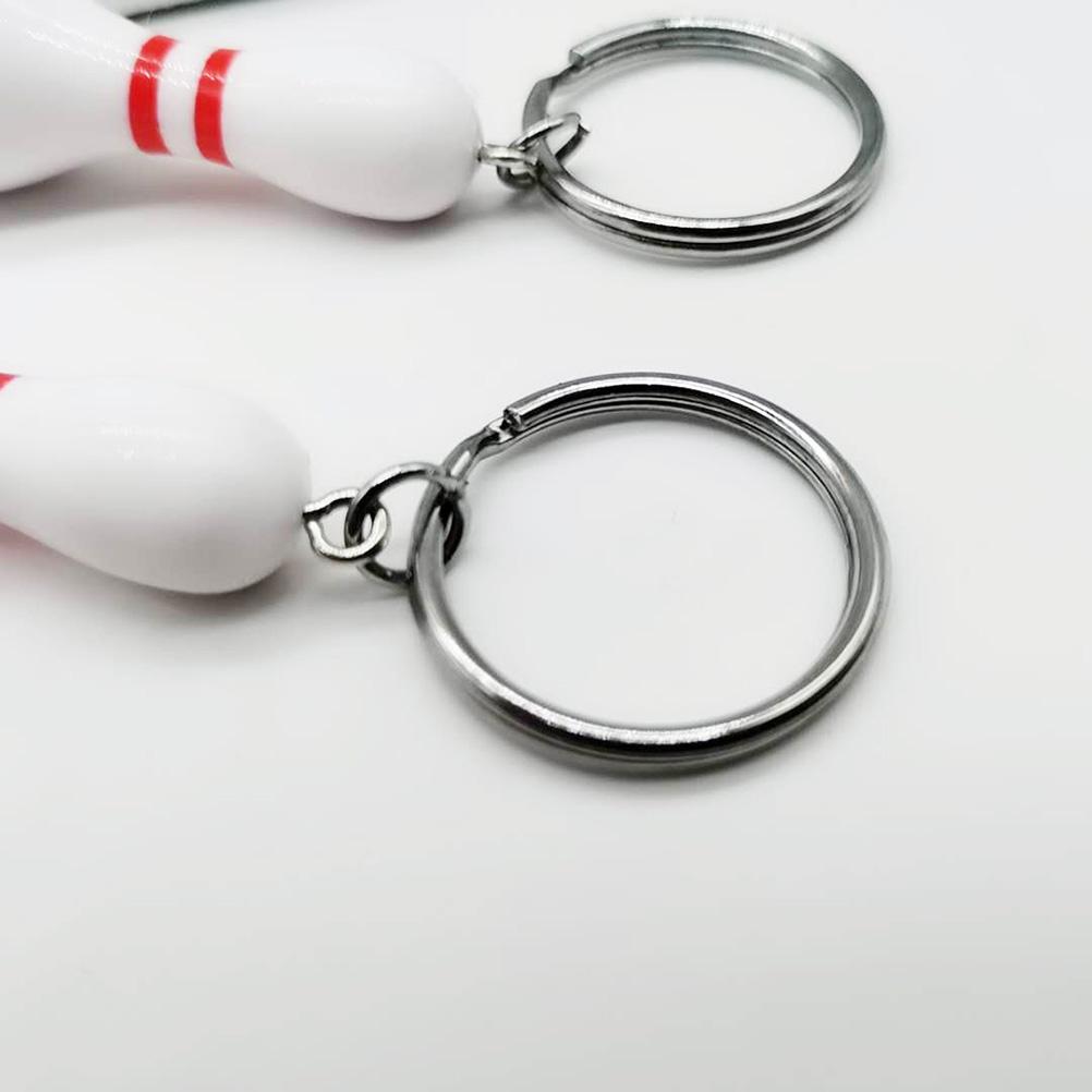 Buy 12pcs Bowling Keychain Creative Bowling Car Pendant Keyring for ...