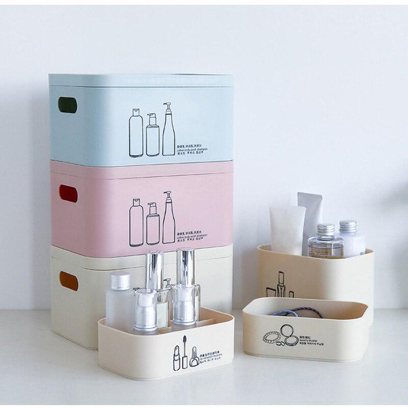 Buy Cosmetic Grid Desktop Sundries Storage Box Makeup Organizer For ...