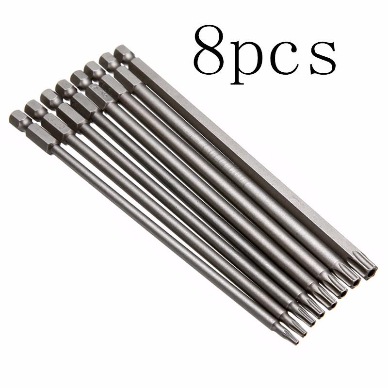 Buy Idh 8pcs 150mm Long Steel Magnetic Torx Security Electric ...