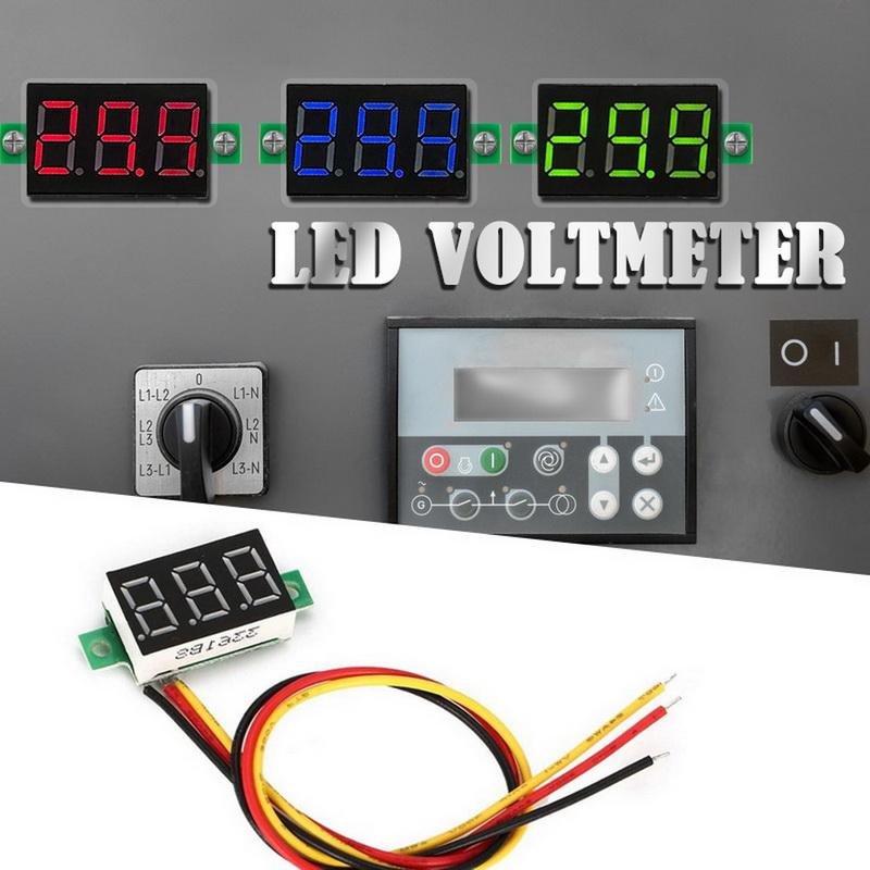 Buy Dc 0 -100v Three -Wire Mini Digital Voltmeter Voltage Meter Gauge ...