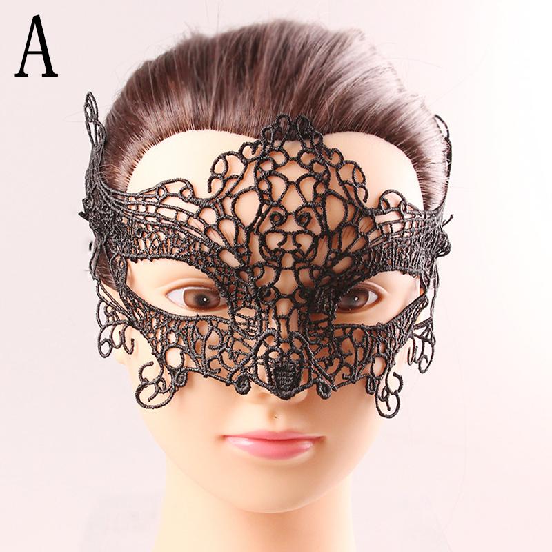 Buy Mysterious Half-Face Goggles Goddess Sex Appeal Charm Black Lace ...
