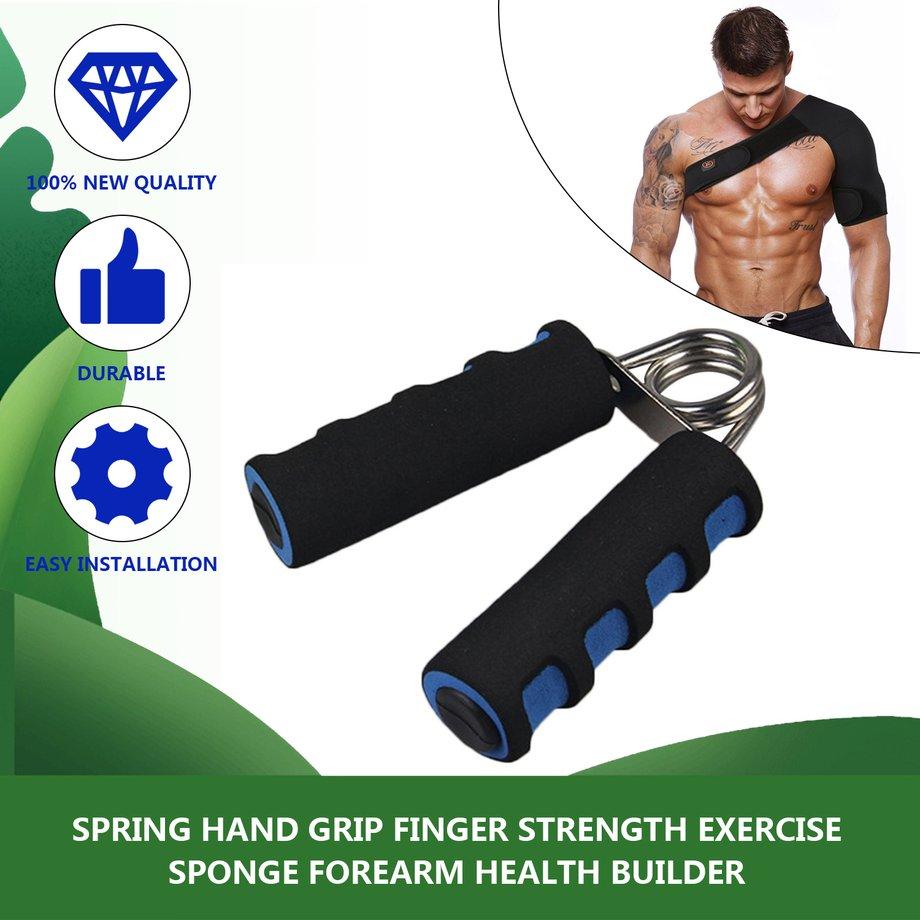 Spring Hand Grip Finger Strength Exercise Sponge Forearm Health Builder ...