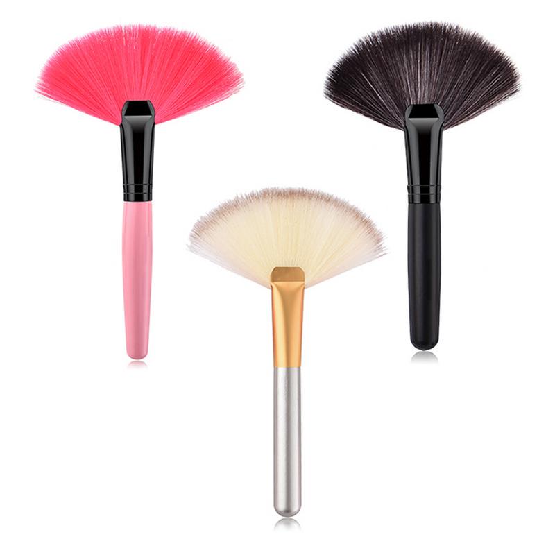Buy 1PC Pro Wooden Handle Big Fan Makeup Brush at affordable prices ...