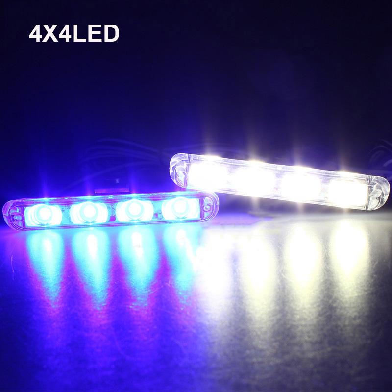 Buy Nlpearl Led Strobe Light Car Red Blue Led Police Lights Police ...