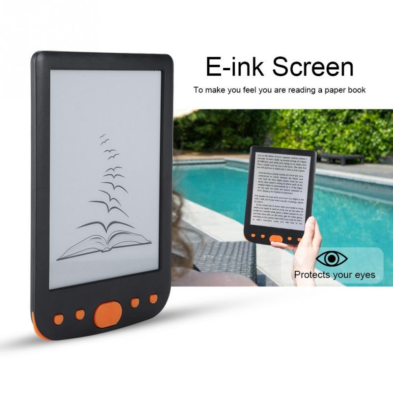 6in 800*600 HD E-Ink Easy-to-read E Book Reader Maximum 32GB TF Card ...