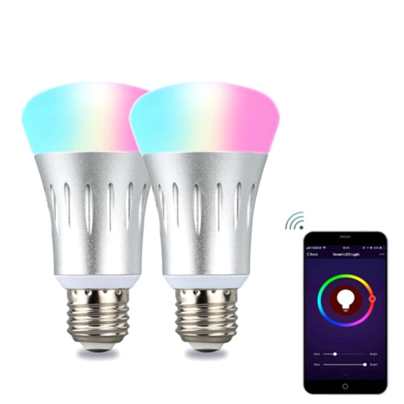 Buy Wifi Smart Led Light Bulb 7W Rgb Dimmable Home Remote Us at ...