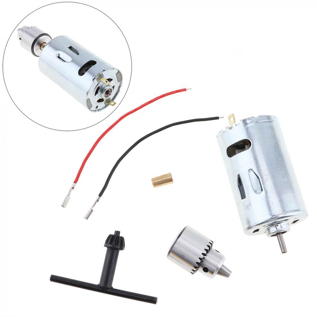 DC 12V-36V Mini 555 Motor Hand Drill with Ball Bearing Big Power and 0. ...