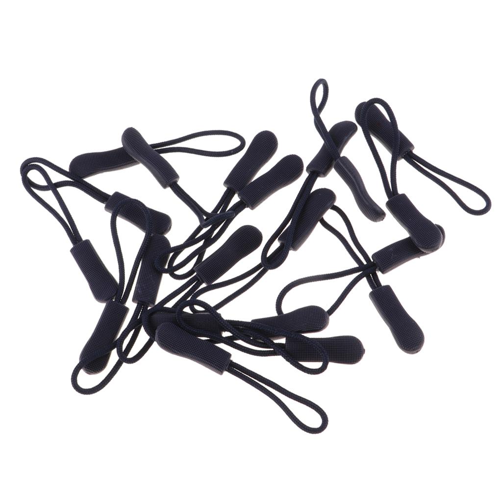 Buy 20 Pieces Zipper Puller with Webbing Cord for Sportswear Backpack ...