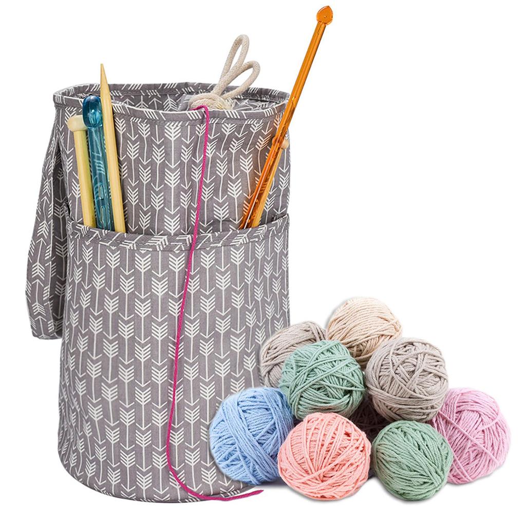Kaufe Knitting Bag-Yarn Basket|Portable Yarn Basket Durable Storage ...