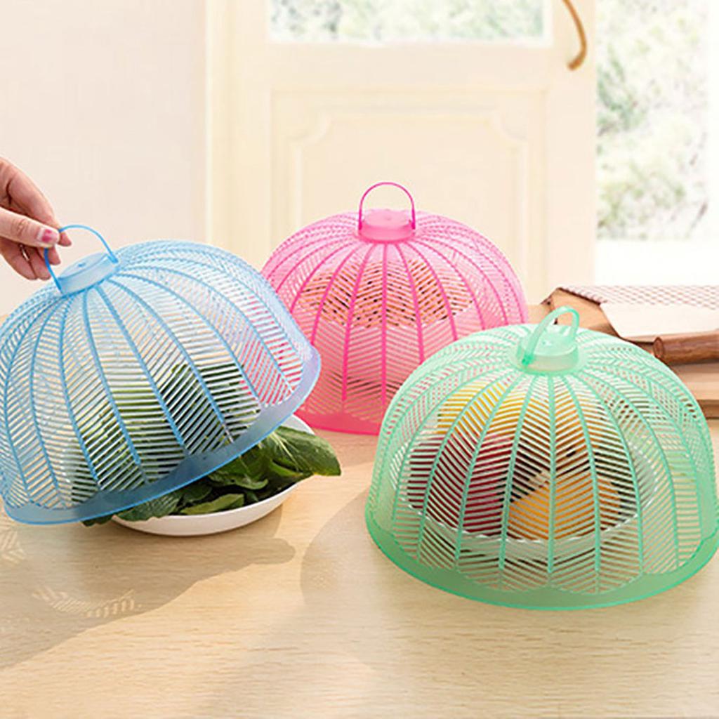 Buy AP Round Food Cover Green Plastic Table Dish Cover Kitchen Fly ...