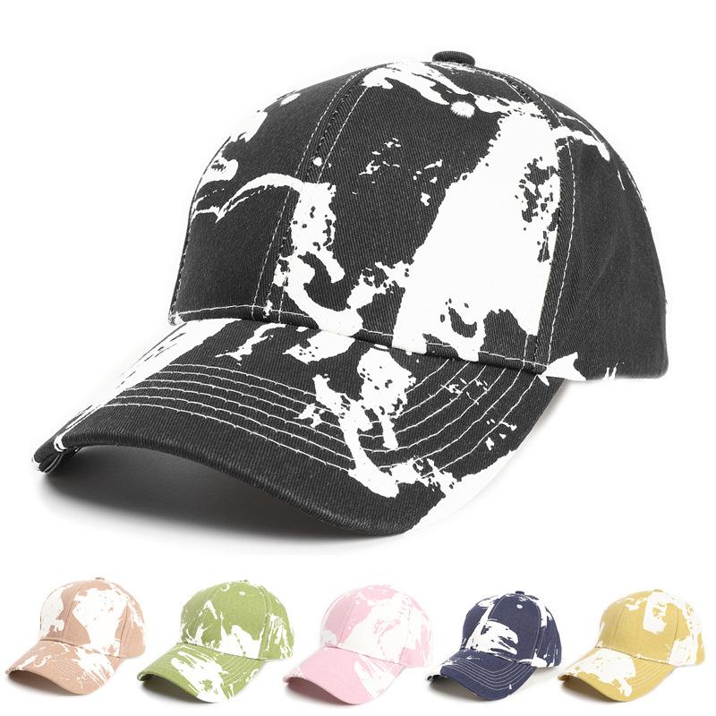Buy Tie-Dyed Pure Cotton Hard Top Baseball Cap Men'S And Women'S ...