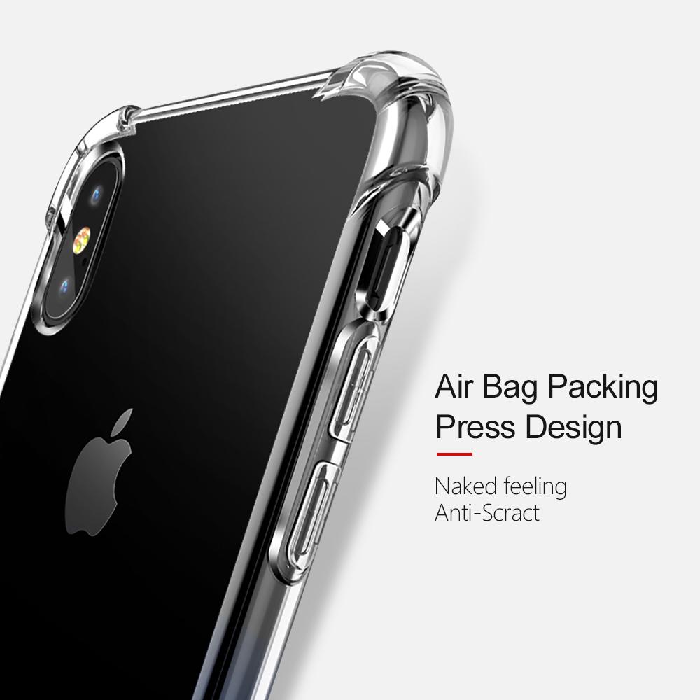 Buy Shockproof Gradient Color Clear Silicone TPU Bumper Case Cover For ...