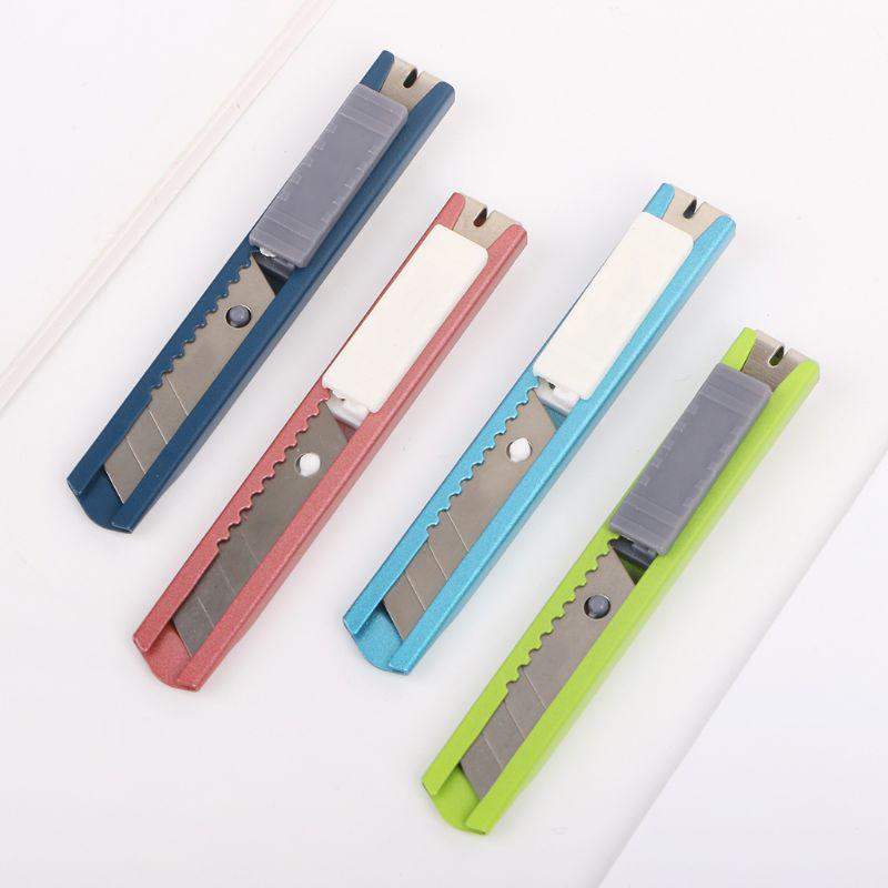 Stainless Steel Mini Utility Knife Cutter Razor Blade Tool Sharp Snap ...