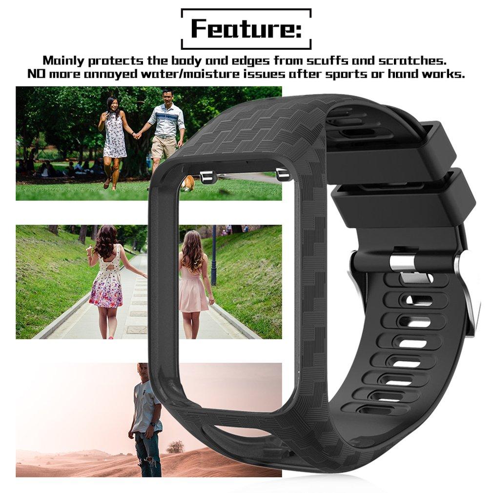 Replacement Soft Silicone Watch Band Bracelet Strap For Tomtom Series ...