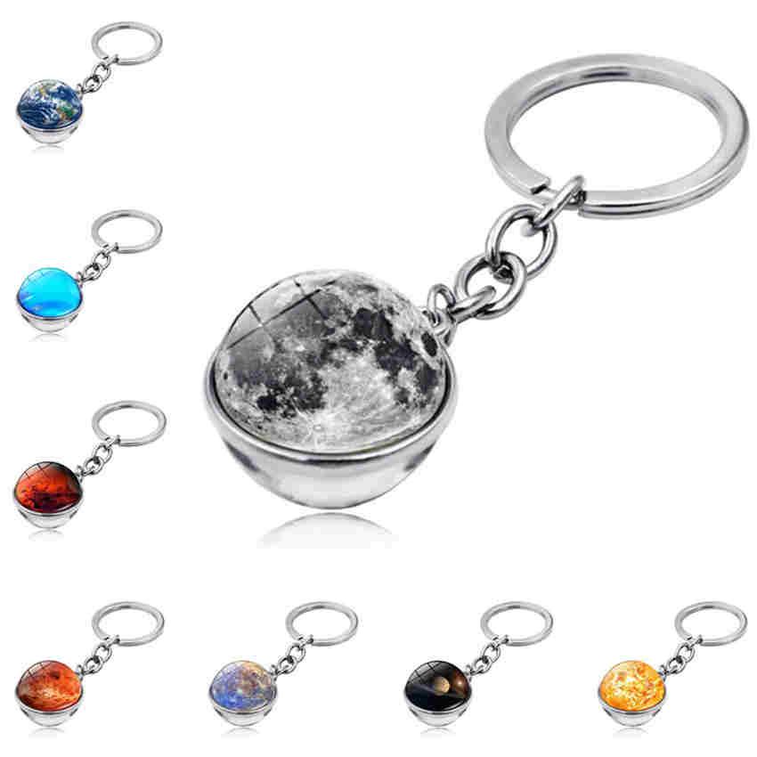 Solar System Planet Keyring Space Keychain Moon Earth Sun Mars Art ...