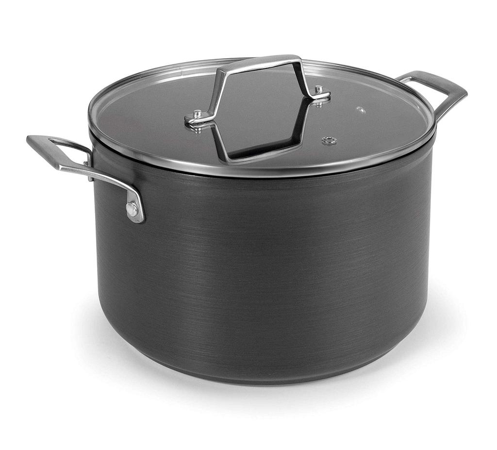 Buy Lacor anodized cooking pot with lid, aluminum anodized aluminum 20 ...