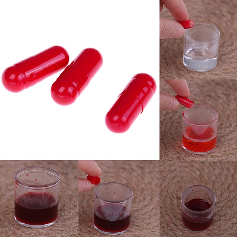 Buy 9Pcs Fake Blood Capsules Pill Halloween Make-Up Prank Toy at ...