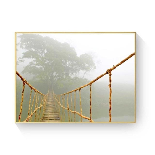 Satın alın Nordic Sea Waves Zebra Bridge Posters and Prints Wall art ...