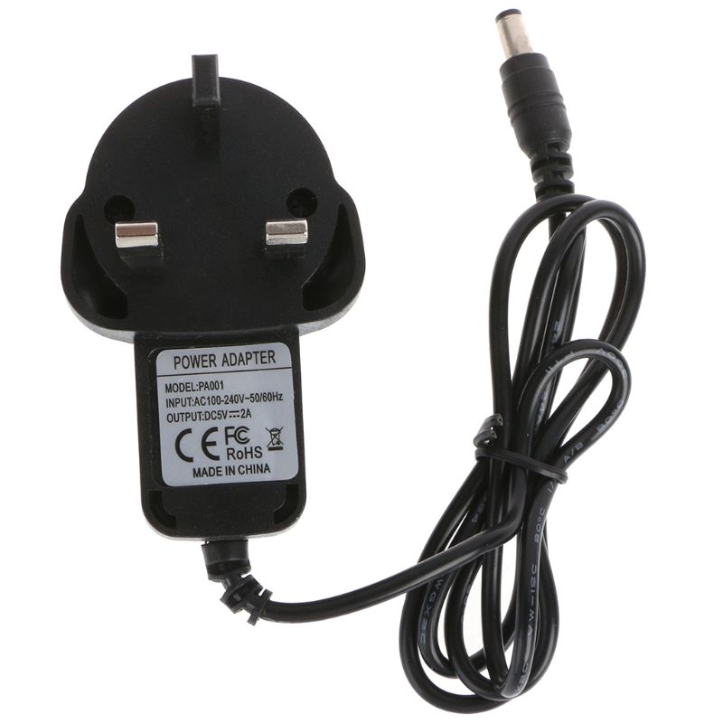 Buy UK Plug Power Supply AC 100-240V to DC 5V 2A Switching Converter ...