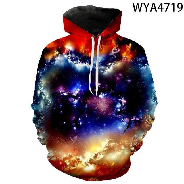 Cheap 3D Hoodies Galaxy Colorful Clouds Sweatshirt Men Women Children ...