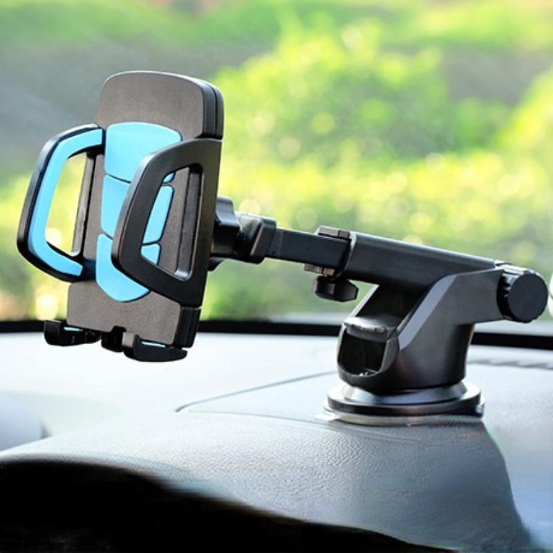 Long Pole Automatic Lock Car Phone Holder Telescopic Instrument Panel ...