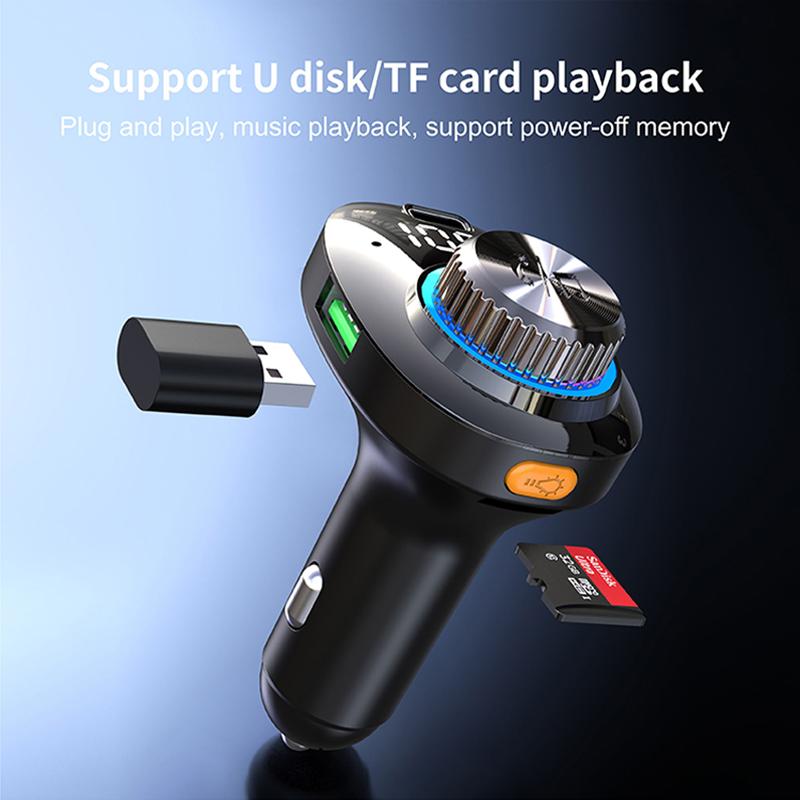 Super Fast Charger Bluetooth Car FM Transmitte Wireless Radio Adapter ...