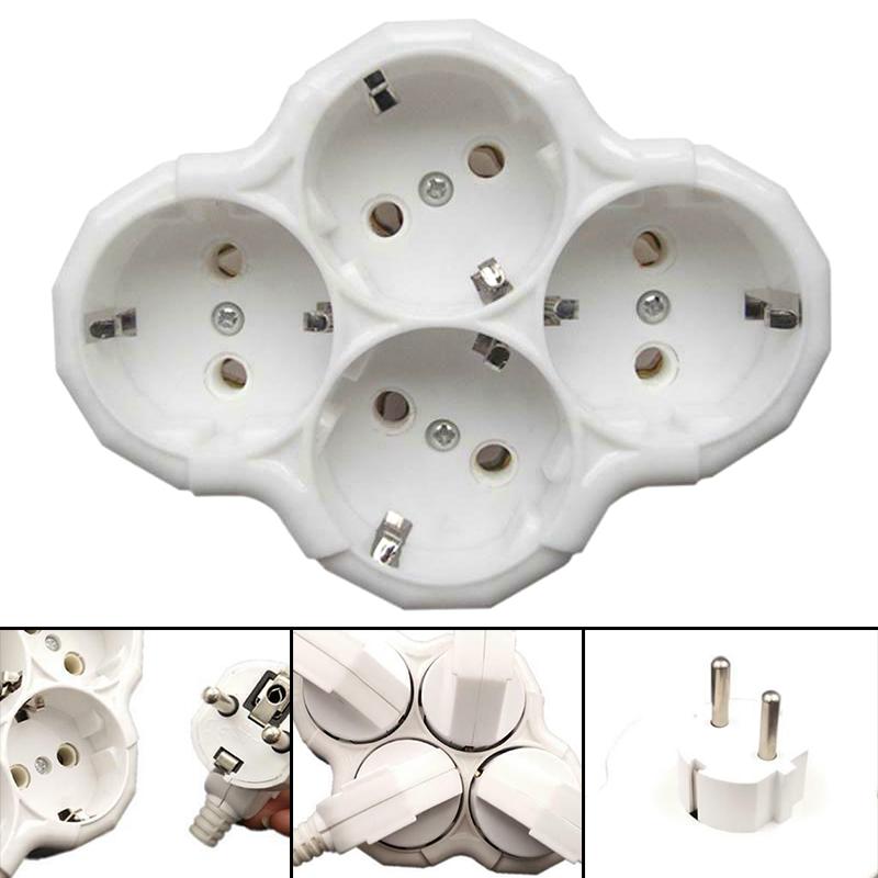 Cheap PDTO 1pc New Travel EU Conversion Socket 1 To 4 Way Power Adapter ...