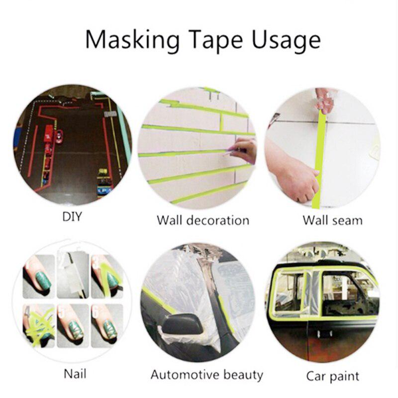Buy 1 Roll Masking Tape Green Painters Tape Textured Paper Protection ...