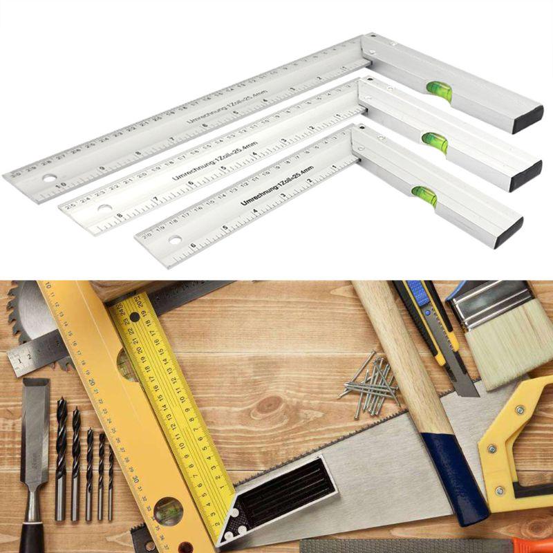 Buy Thickening Aluminum Woodworking Square Gauge 90° Carpenter Angle ...