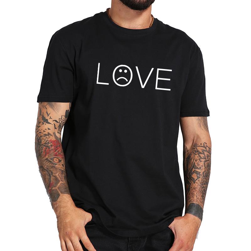 Buy Men Sad Boy Casual Shirt Hip Hop Rapper Tee Sad Face Cotton Tshirts ...